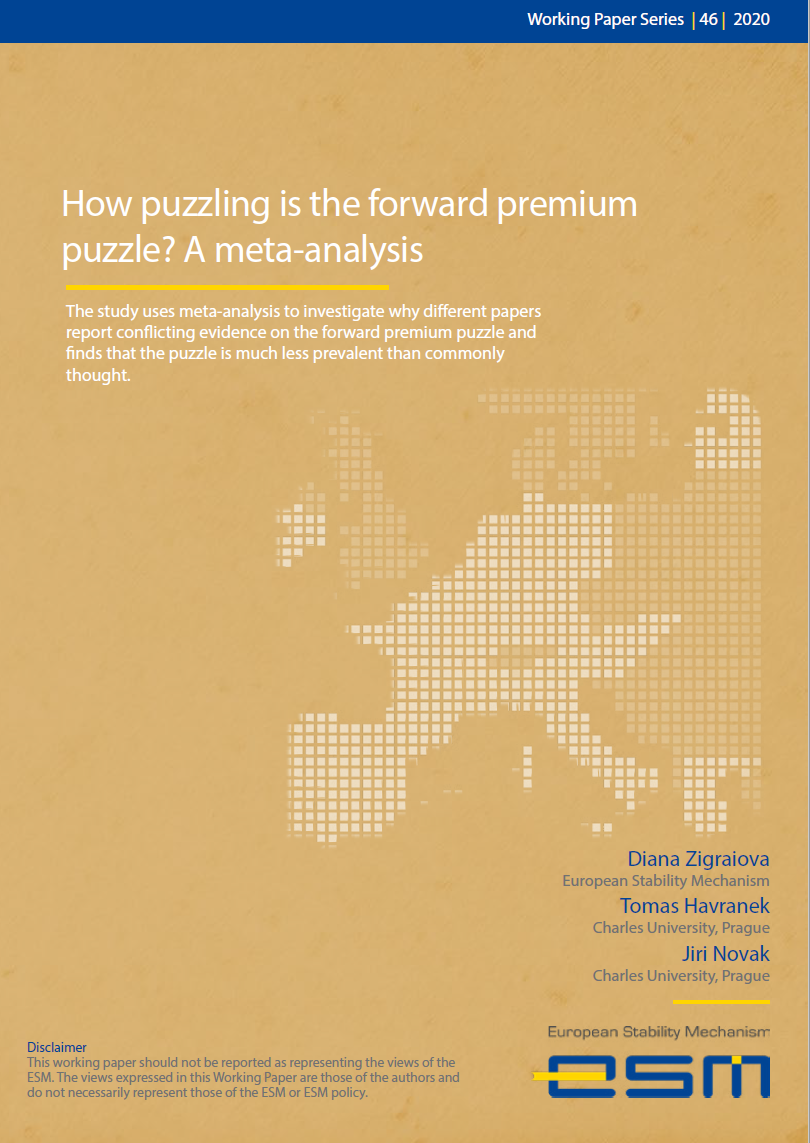 How puzzling is the forward premium puzzle? A meta-analysis | European ...